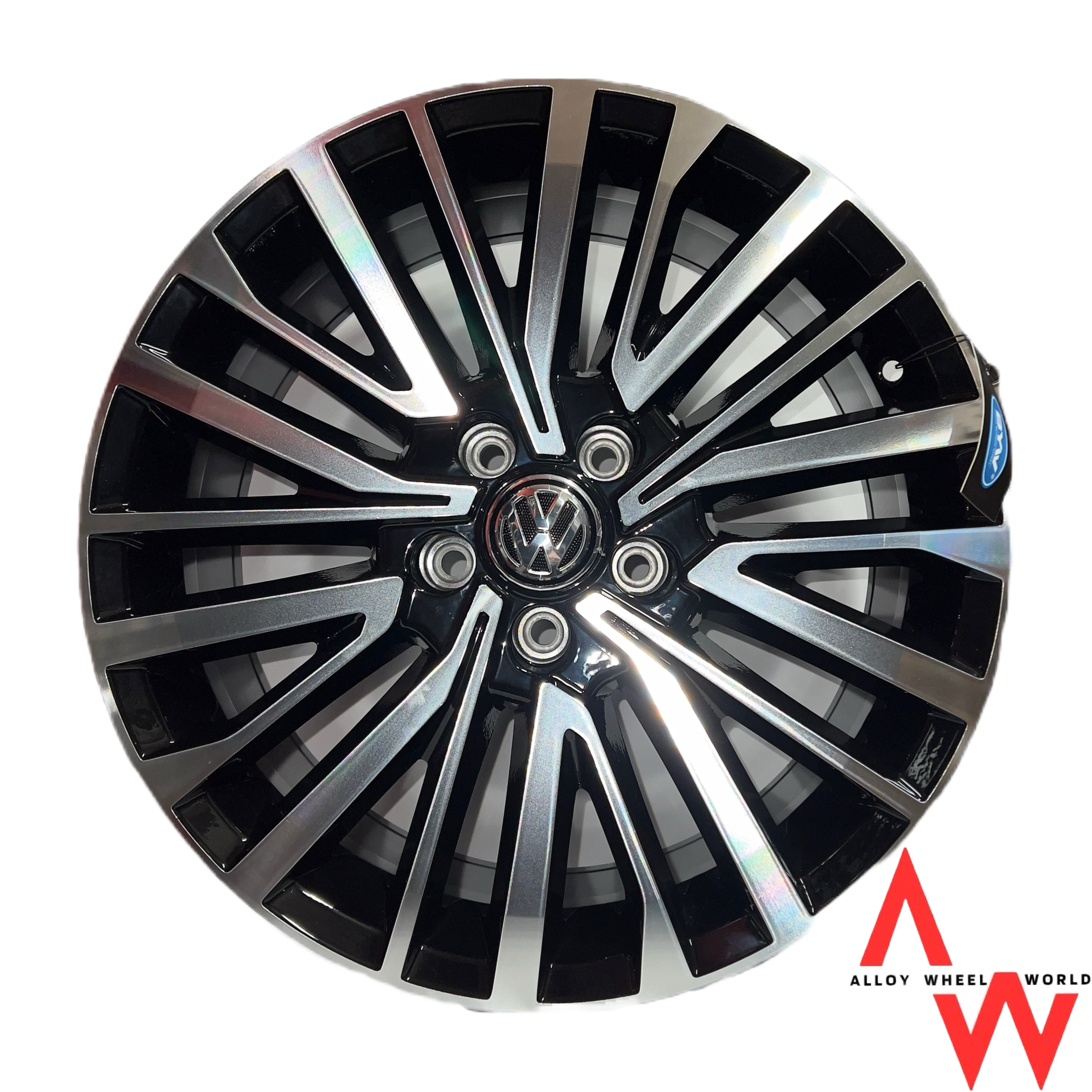 18" VW cross Black Polished – AlloyWheelWorld