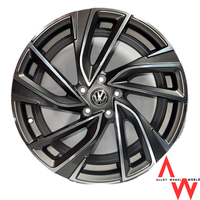 18" VW Adelaide Gunmetal Polished – AlloyWheelWorld